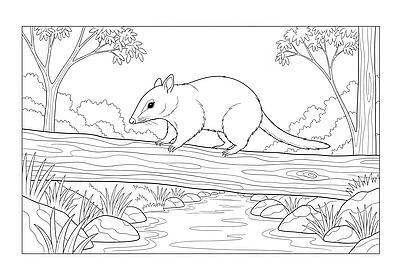 Australian Animal Coloring Pages - Kivios