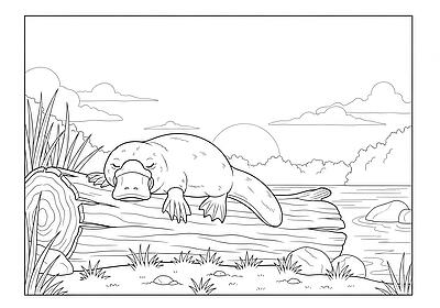 platypus coloring book