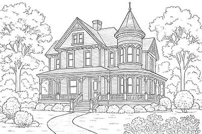 House Coloring Pages - Kivios
