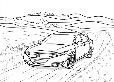 honda coloring book