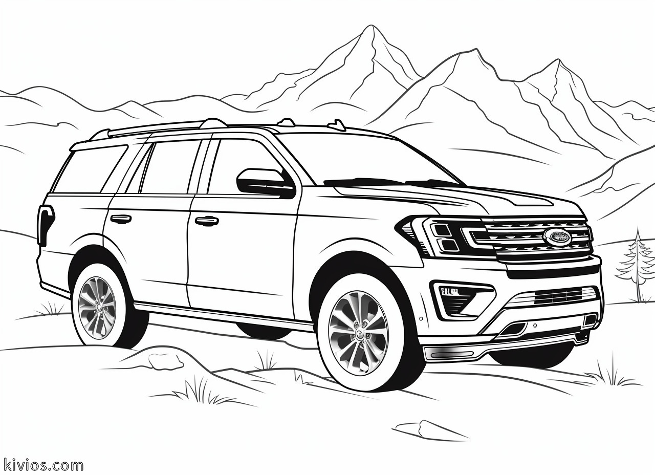 SUV Coloring Pages - Kivios