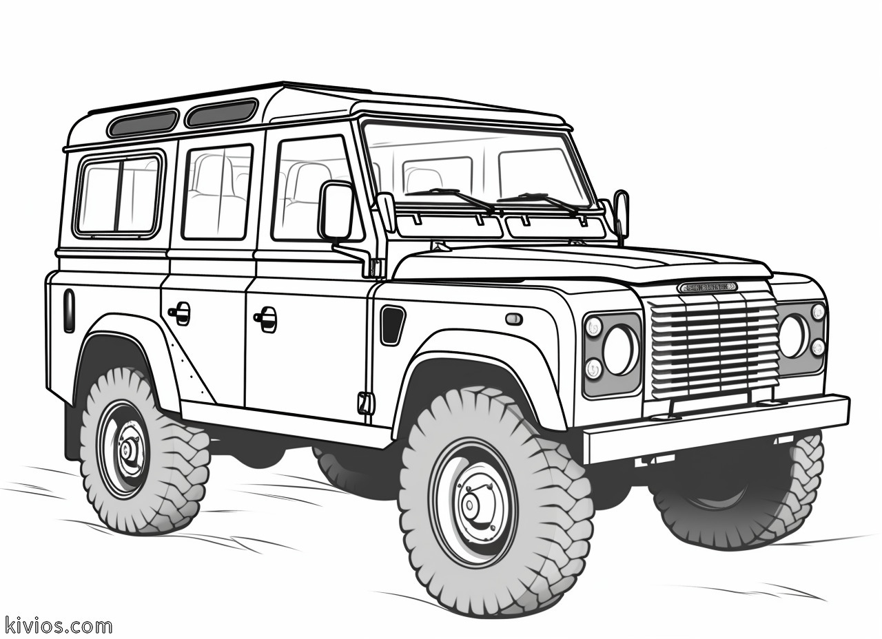 SUV Coloring Pages - Kivios