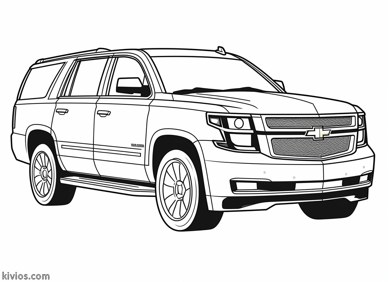 SUV Coloring Pages - Kivios