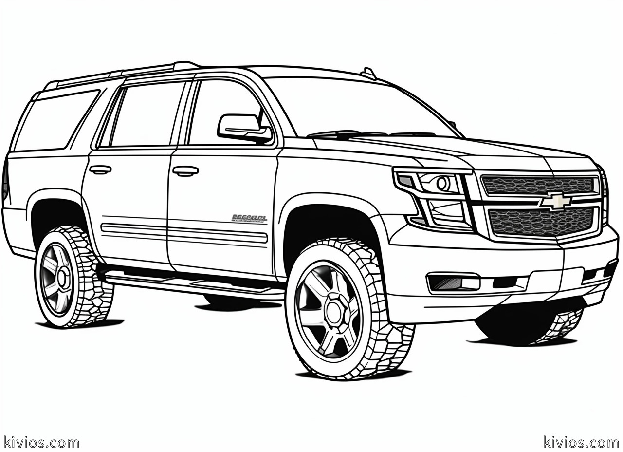 SUV Coloring Pages - Kivios