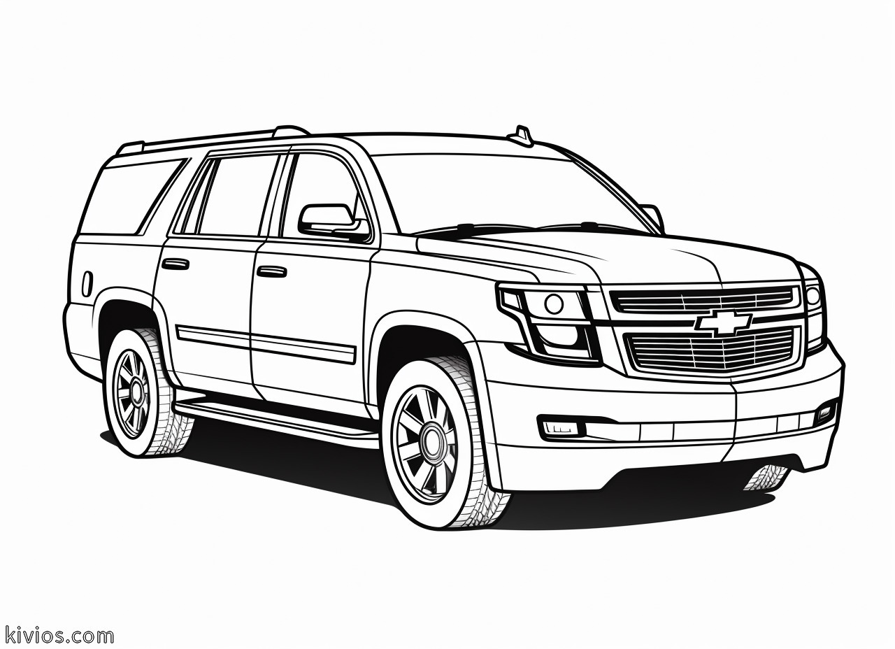 SUV Coloring Pages - Kivios