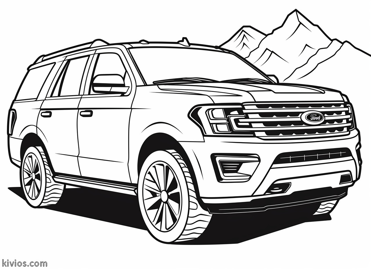 SUV Coloring Pages - Kivios