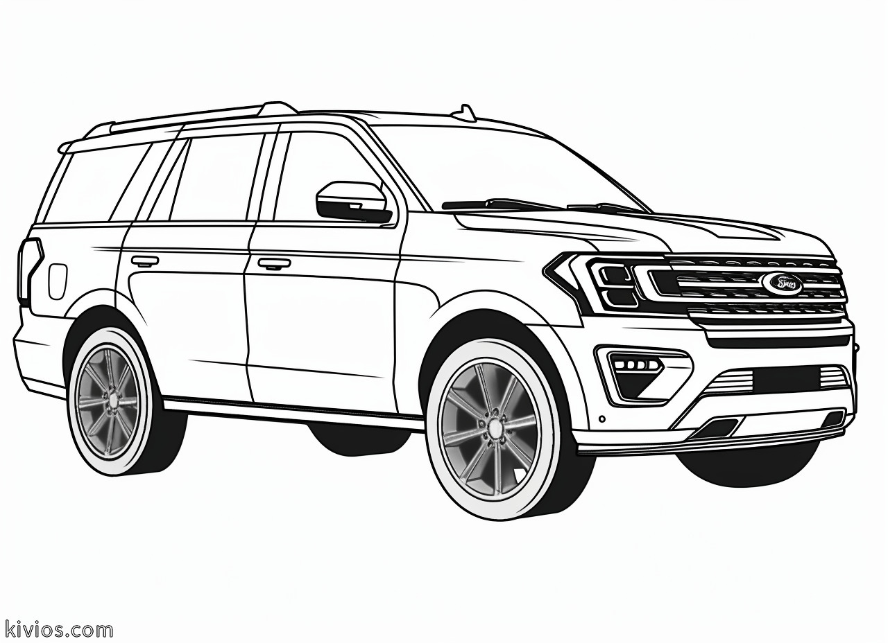 SUV Coloring Pages - Kivios