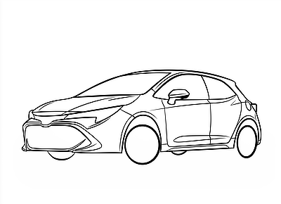 toyota camry coloring pages