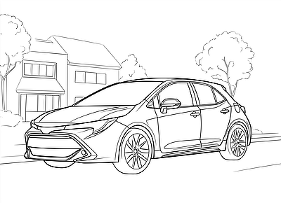 corolla coloring sheets