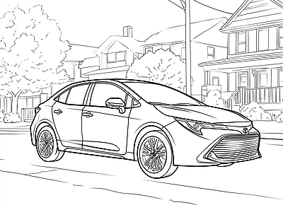 toyota camry coloring pages