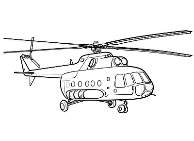 Military Helicopter Coloring Pages - Kivios