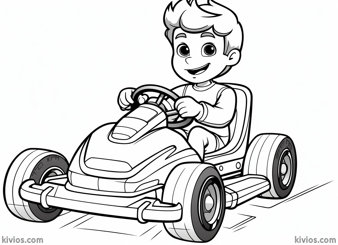 Go Karts Coloring Pages - Kivios