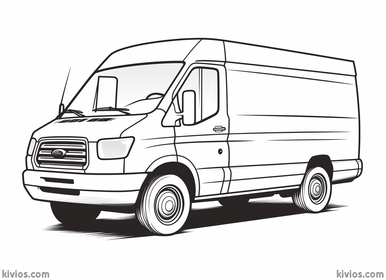 Van Coloring Pages - Kivios