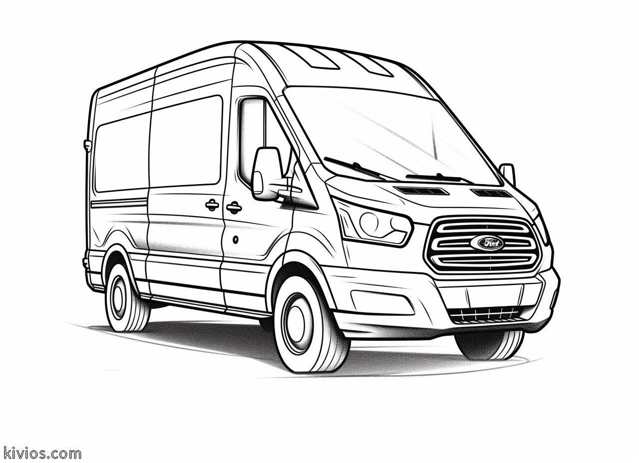 Van Coloring Pages - Kivios