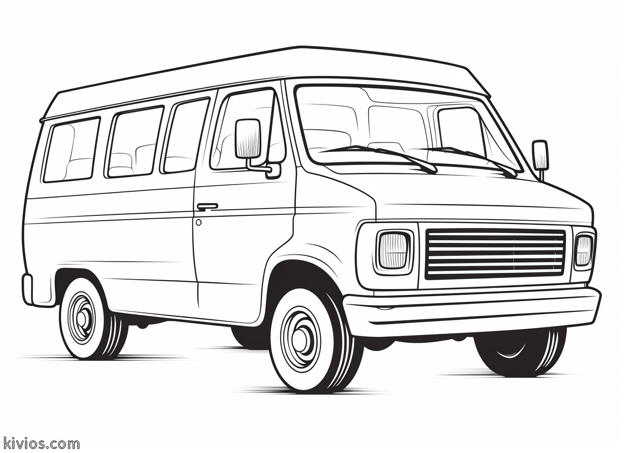 Van Coloring Pages - Kivios