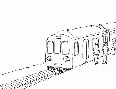 Train Station Coloring Pages - Kivios