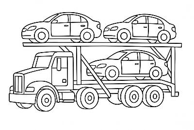 car and truck coloring pages printable