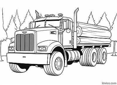 semi truck coloring pages free printable