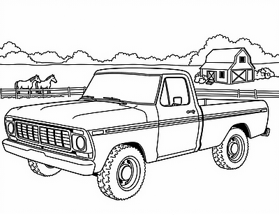ford truck coloring pictures