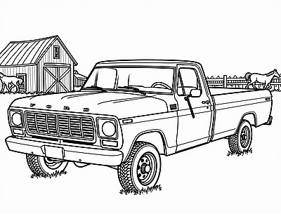 diesel truck coloring pages printable
