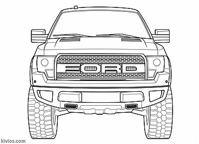 printable ford raptor coloring pages