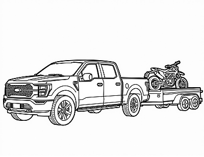 printable ford raptor coloring pages
